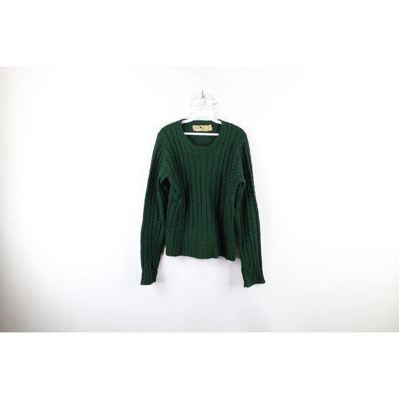 Vintage | Sweaters | Vintage 5s Mens Small Distressed Blank Wool Chunky ...
